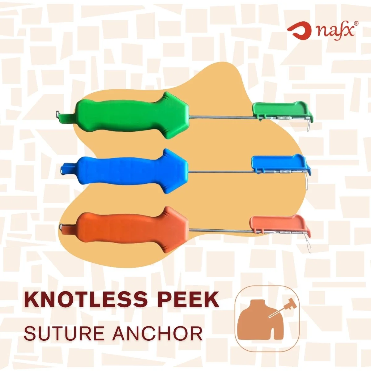 Knotless PEEK Anchor – PushLock for Rotator Cuff Repair
