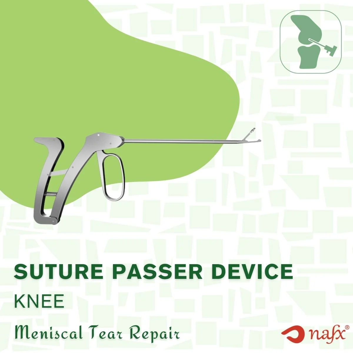 Scorpion Knee Suture Passer for Precise Meniscal Tear Repair